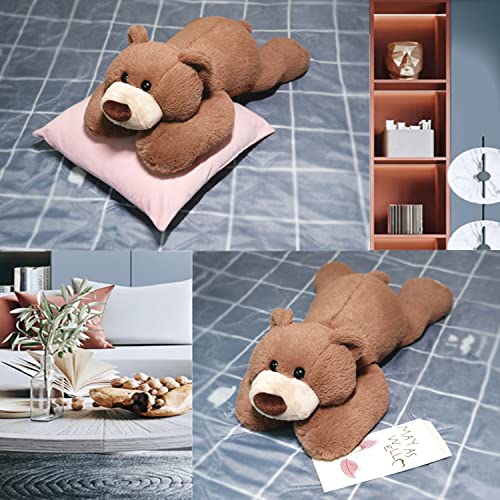 ERXKVS Bear Hand Puppet Stuffed Animals, 19.6" Large Stuffed Bear Hand Puppet,Cute Comfort Item Gift for Both Kids and Adults