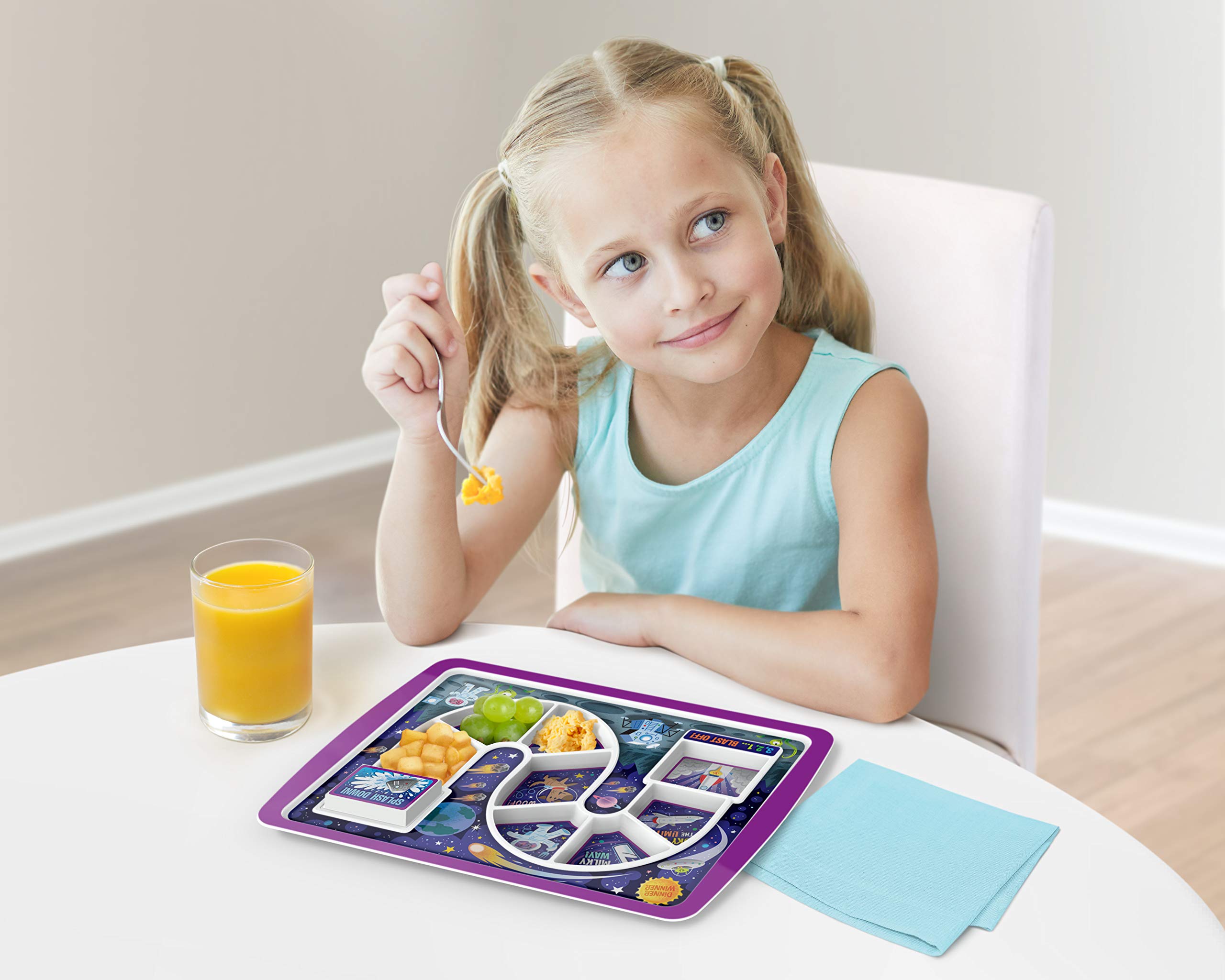 Genuine Fred Dinner Kids Food Tray, Standard, Multicolor