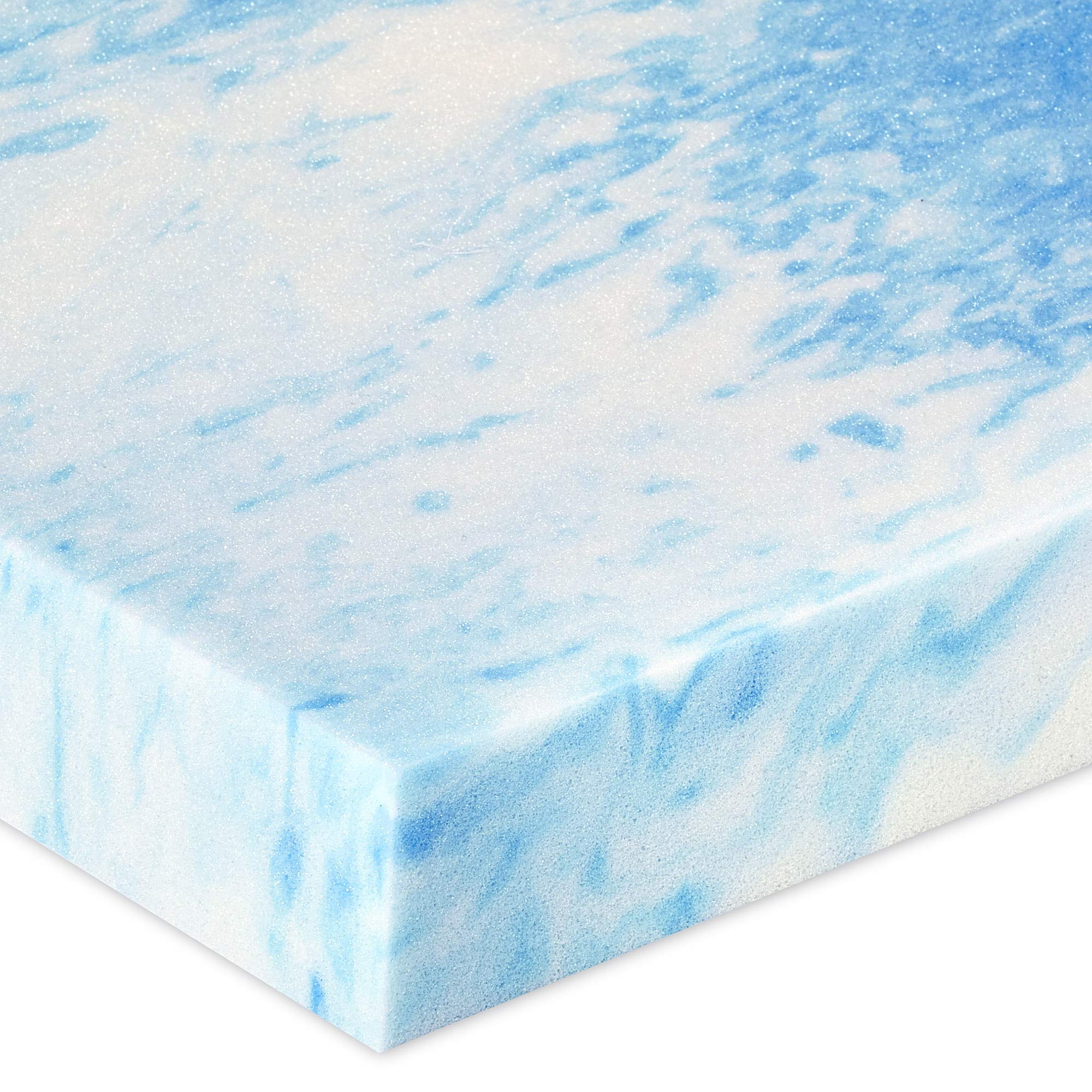 Sealy 3" SealyChill Gel Memory Foam Mattress Topper, King, White