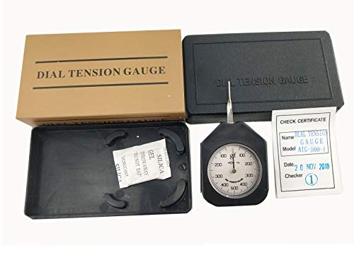 HFBTE ATG-500-1 Single Pointer Tension Meter Gauge Tester with Pocket Size 100-500-100g Measurement Range Gram Force Meter