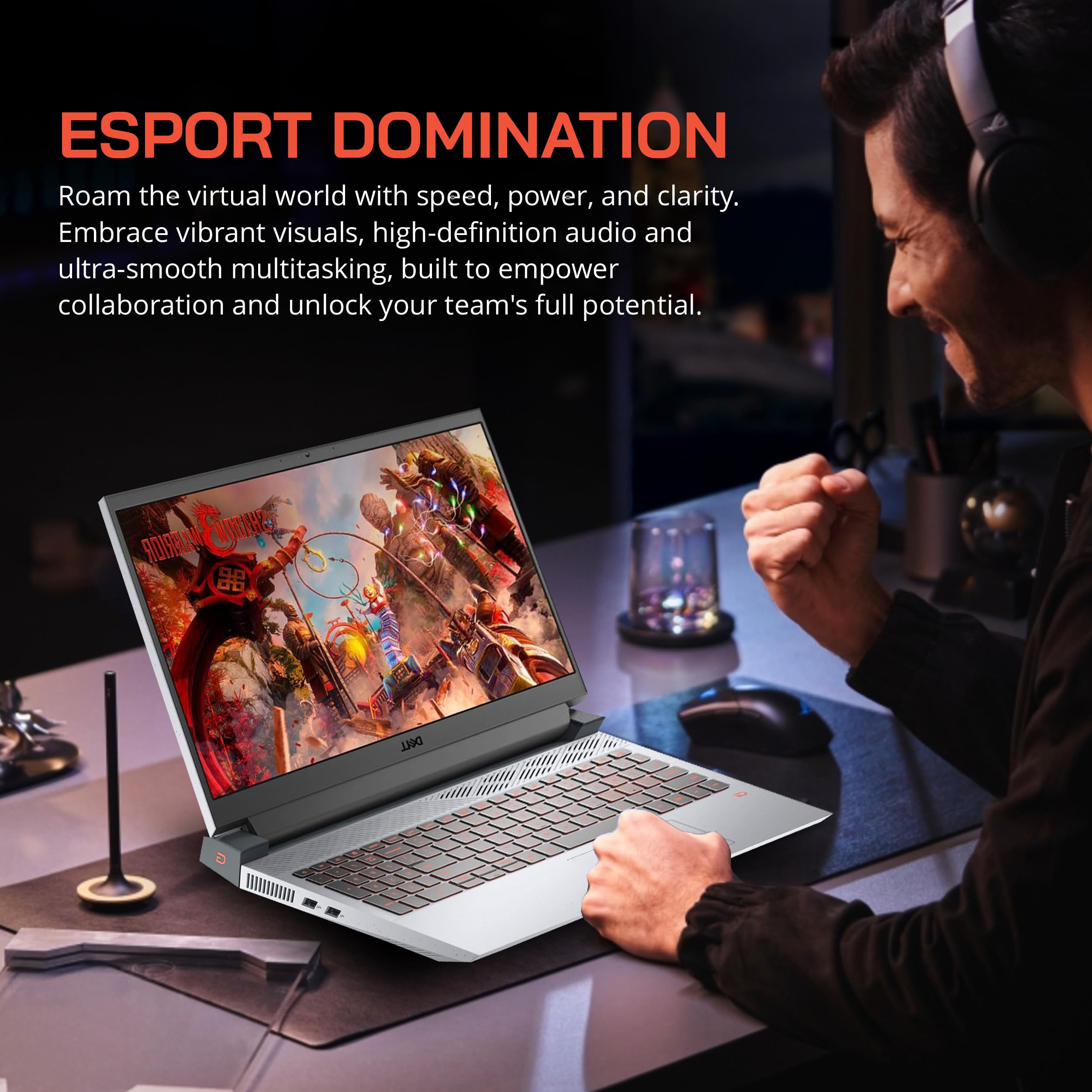 Dell G15 15.6" FHD 120Hz Gaming Laptop, AMD Ryzen 7 6800H, 32GB DDR5 RAM, 1TB PCIe SSD, NVIDIA GeForce RTX 3050Ti, Backlit Keyboard, HD Camera, Win 11 Pro, Gray