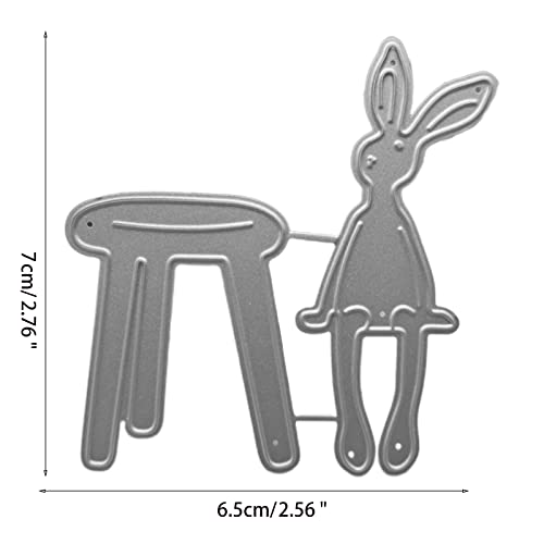 J56JIW2jjsim Cute Easter Bunny Metal Cutting Die for DIY Paper Art Crafts Photo Album Decor Metal die cuts for Card Making Crafting Invitation Scrapbooking