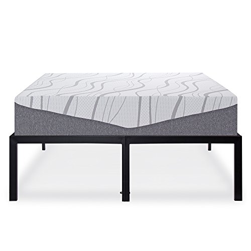 SLEEPLACE 18 Inch High Profile Heavy Duty Steel Slat / Mattress Foundation / Bed Frame, California King