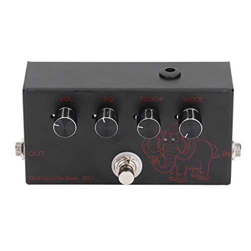Guitar Effect Pedal, Signal Enhancement Bypass Function Powerful Performance Electric Guitar Effect Pedal Cool Appearance 200mA for Music Class