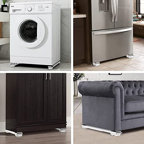 Furniture Dolly Mobile Roller 360° Universal Mobile Rollers Extendable Appliance Rollers Mobile Washing Machine Base Fridge Stand Moving Cart for Washing Machines Refrigerators Sofa Wardrobe.
