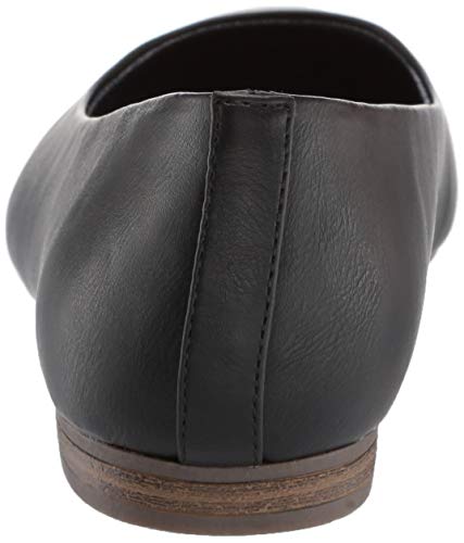 Dr. Scholl's Shoes Women's Aston Ballet Flat, Black Smooth, 8.5 W US
