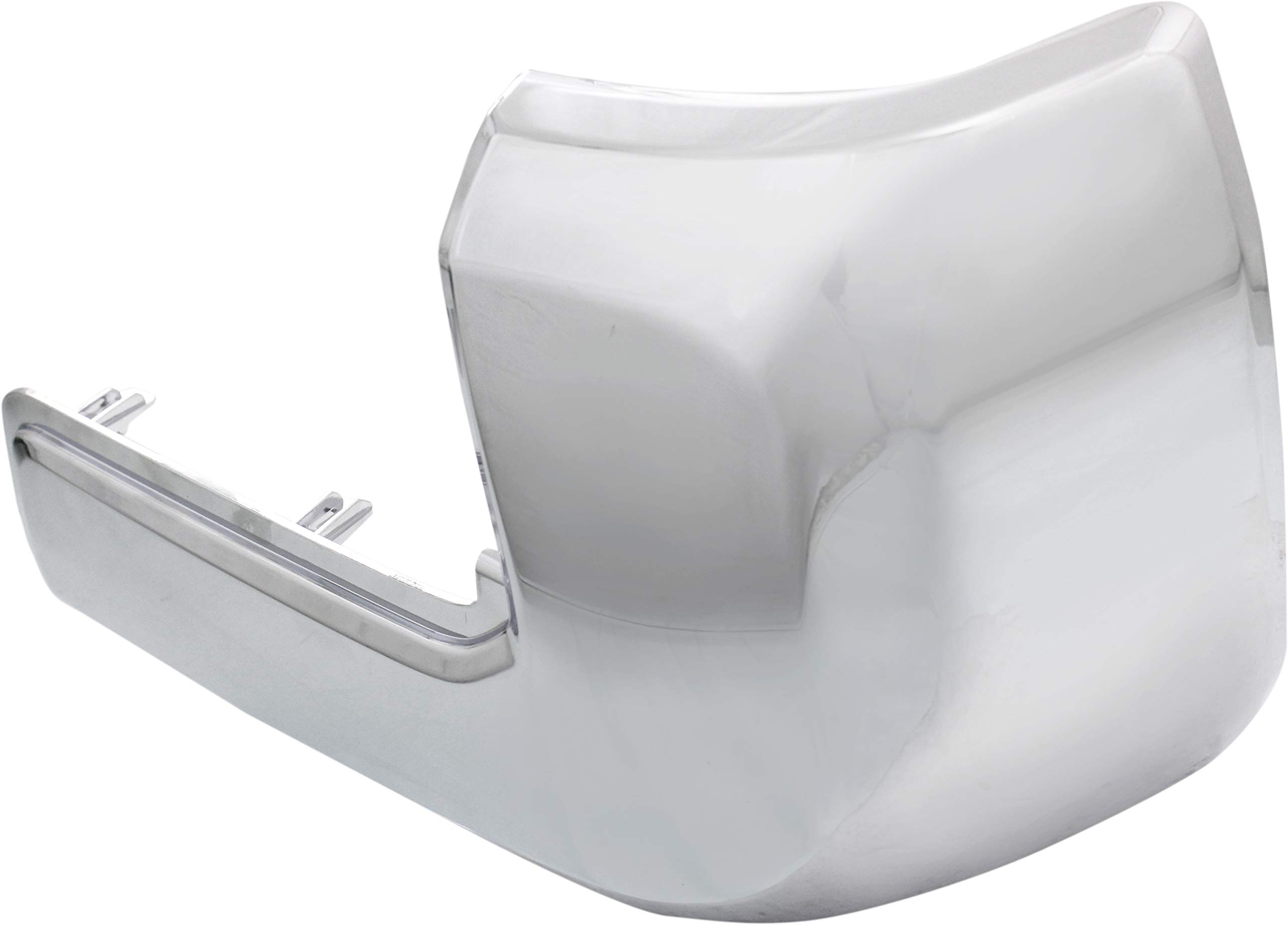 Evan Fischer Bumper End Compatible With 2016-2023 Toyota Tacoma, Chrome Plastic Rear Passenger Side TO1105131