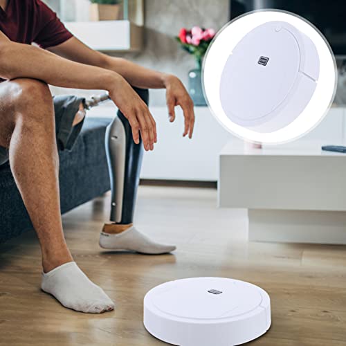 Robot Vacuum Cleaner Cleaning Robot Toy, Plastic Sweeping Robot Plaything Floor Sweep Toy Robot Toy for Kids Toddler Boys Girls ( White )