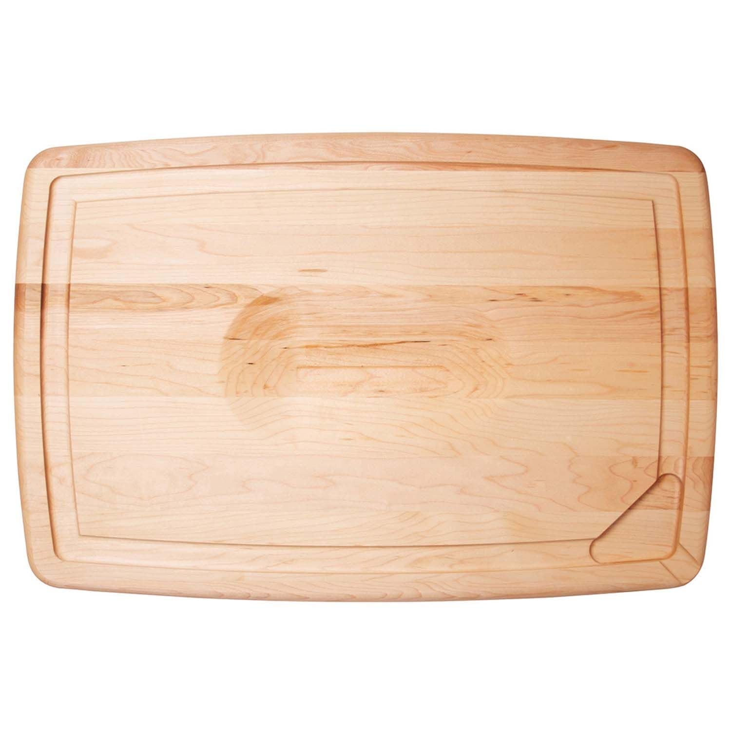 J.K. Adams 24-Inch-by-16-Inch Maple Wood Double-Sided Pour Spout Barbeque Carving Board
