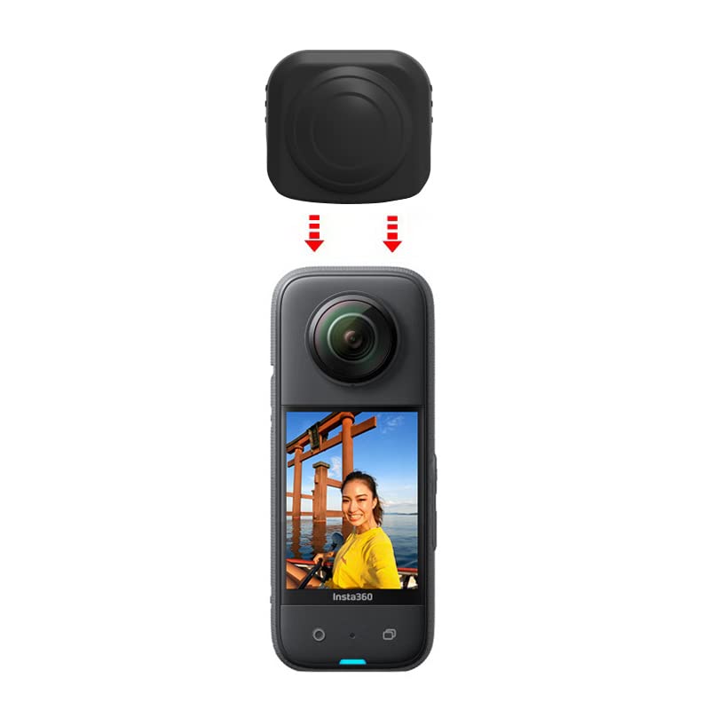 For Insta360 One X2/X3 Anti-Scratch Camera Original Lens Cover Silicone Case for Insta360 One X2/X3 Action Anti-Scratch Camera Accessories Grey (Insta360 One X2/X3, Grey, 549849843) 67)