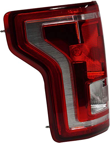 Evan Fischer Driver Side Tail Light Assembly Compatible with 2015 2016 2017 Ford F-150 With Bulb CAPA