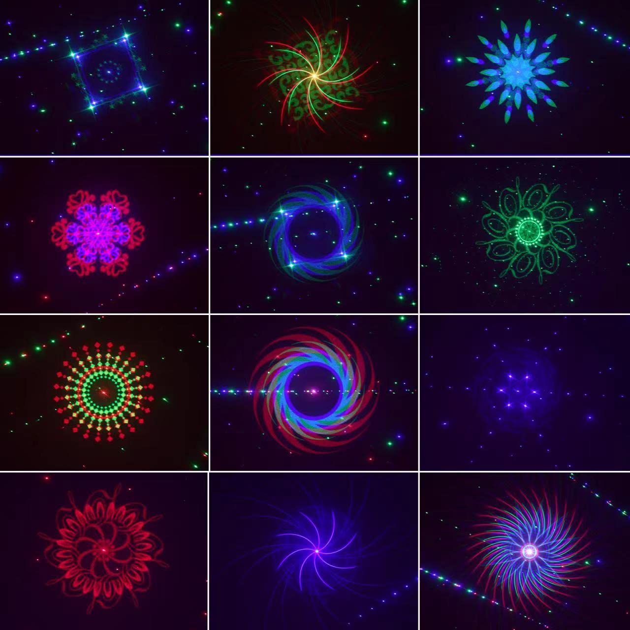 DJ Lights, AOELLIT LED RGB DJ Lights Sound Activated Disco Party Lights with 15 Modes and Remote Control for Indoor Parties, 9" x 5" x 5"