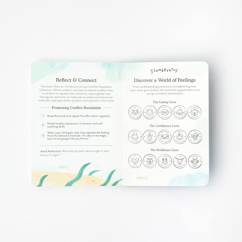 Slumberkins Hammerhead, Mad’s Not Bad: An Introduction to Conflict Resolution | Promotes Conflict Resolution | Social Emotional Tools for Ages 0+