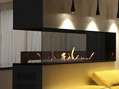 NETZERO Premium Bioethanol Fuel 1 Liter for Ventless Fireplaces, Fire Pit, Stoves and Burners Clean Burning, Sustainable Fuel. (1000ml/ 32oz)…