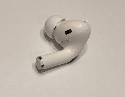 Single Earbud Replacement with Detachable Ear Hooks (Size M) for AirPods Pro R Right Side, White