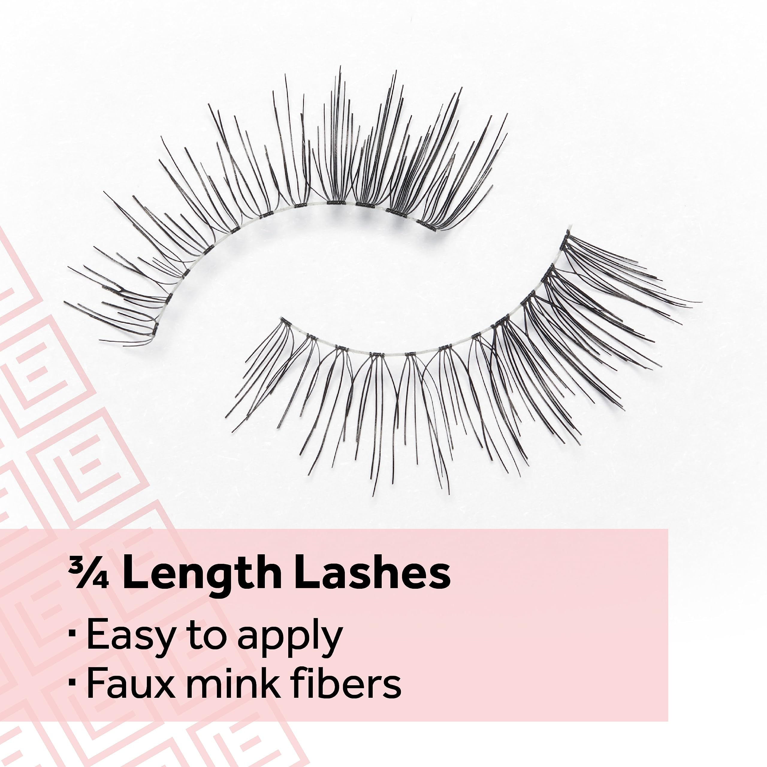 Eylure Naturals Accent No. 003 Reusable Eyelashes, Adhesive Included, 1 Pair