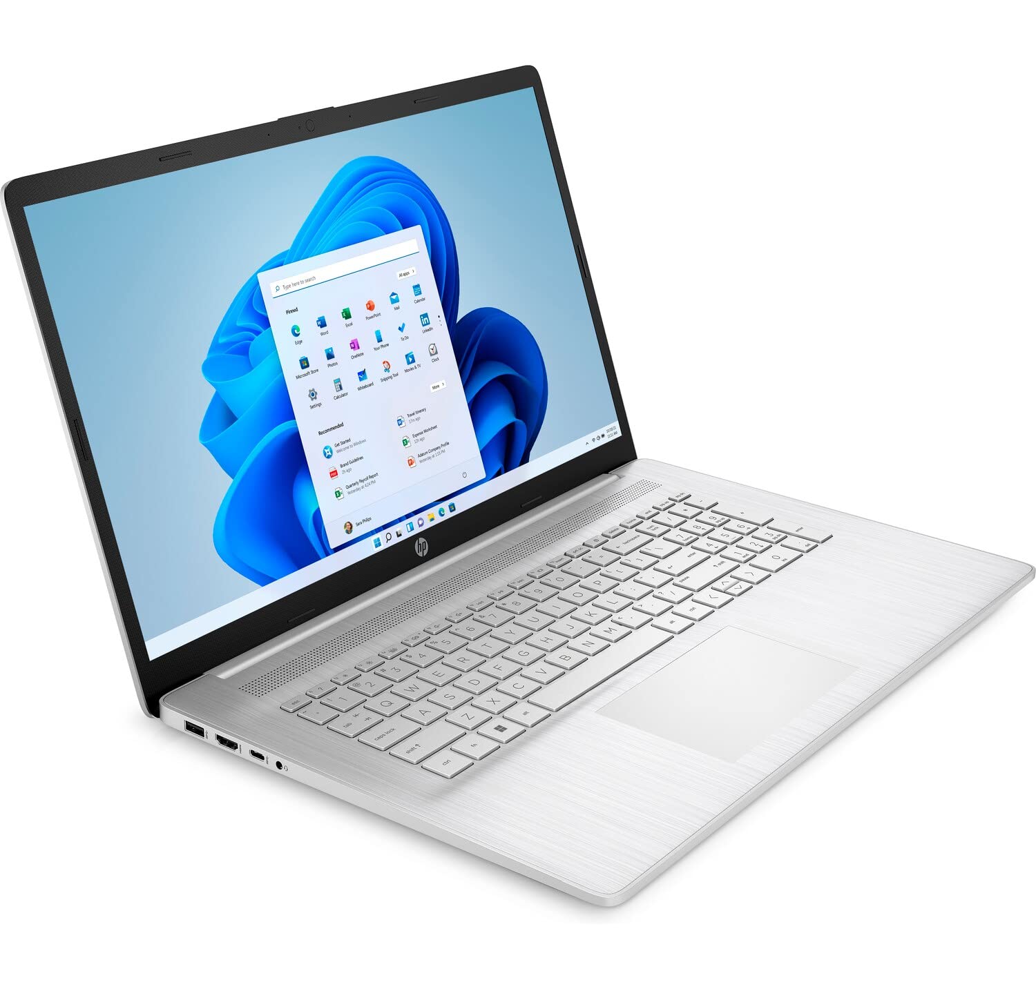 HP 17.3-inch Touchscreen Laptop 17-CN0076NR, Intel Pentium Silver N5030, 8GB DDR4 RAM, 512GB PCIE SSD, HD+ Computer Screen Display, USB C WIFI Bluetooth Business Notebook, Silver (Renewed)