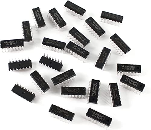 IC Kits 40PCs/Lot Integrated Circuit Logic IC Kit CD4011 CD4069 CD4052 CD4053 DIP Electronic Component with chipset (Color : Cd4053-10pcs)