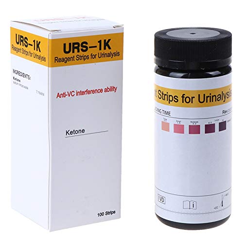 KVSERT 100Pcs/ Ketone Strips Home Ketosis Urine Weight Lose Analysis Strips