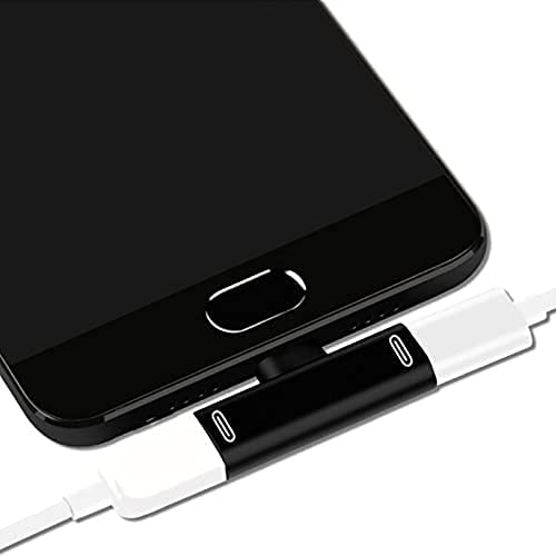 U-K 2 in 1 USB C Splitter Type C Male to Dual Type C Female Headphone Charger Adapter Splitter Converter for Headphones Practical and Attractive