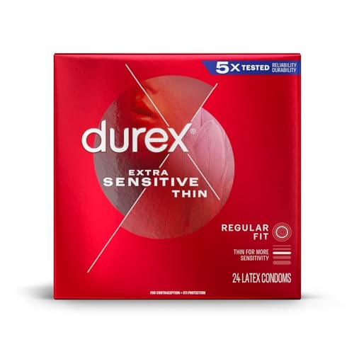 Durex Extra Sensitive Ultra Thin Condoms 24 Pack Personal Healthcare / Health Care, 24 Count (Pack of 1)