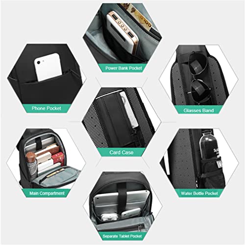 Messenger Bag for Men,Small Black Sling Crossbody Bags,Waterproof Daypacks,Hiking Biking Shoulder Bag