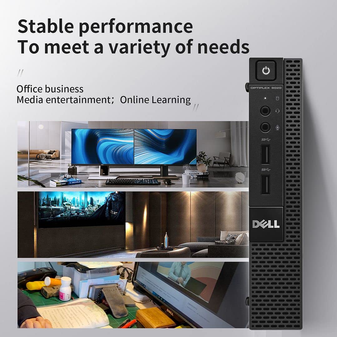 Dell OptiPlex 9020 Micro PC Mini Computers Refurbished Desktop, Quad Core i7-4770T,16GB Ram 1TB SSD