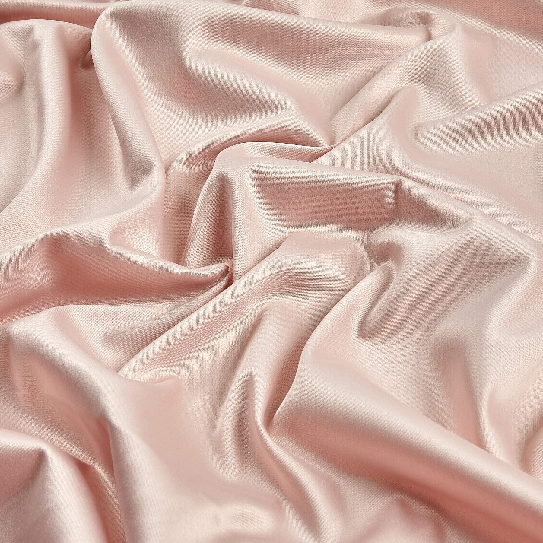 Stretch L'Amour Satin Blush Pink, Fabric by the Yard