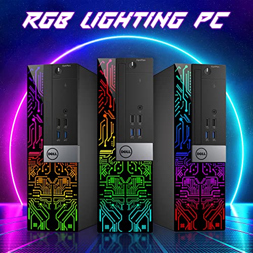 Dell OptiPlex Gaming Desktop RGB Lights Computer Intel Core i5 3.20GHz Radeon RX 550 4GB 16 GB RAM 512GB M.2 NVME (Fast Boot) Windows 10 Pro - WiFi - Bluetooth - HDMI (Renewed)