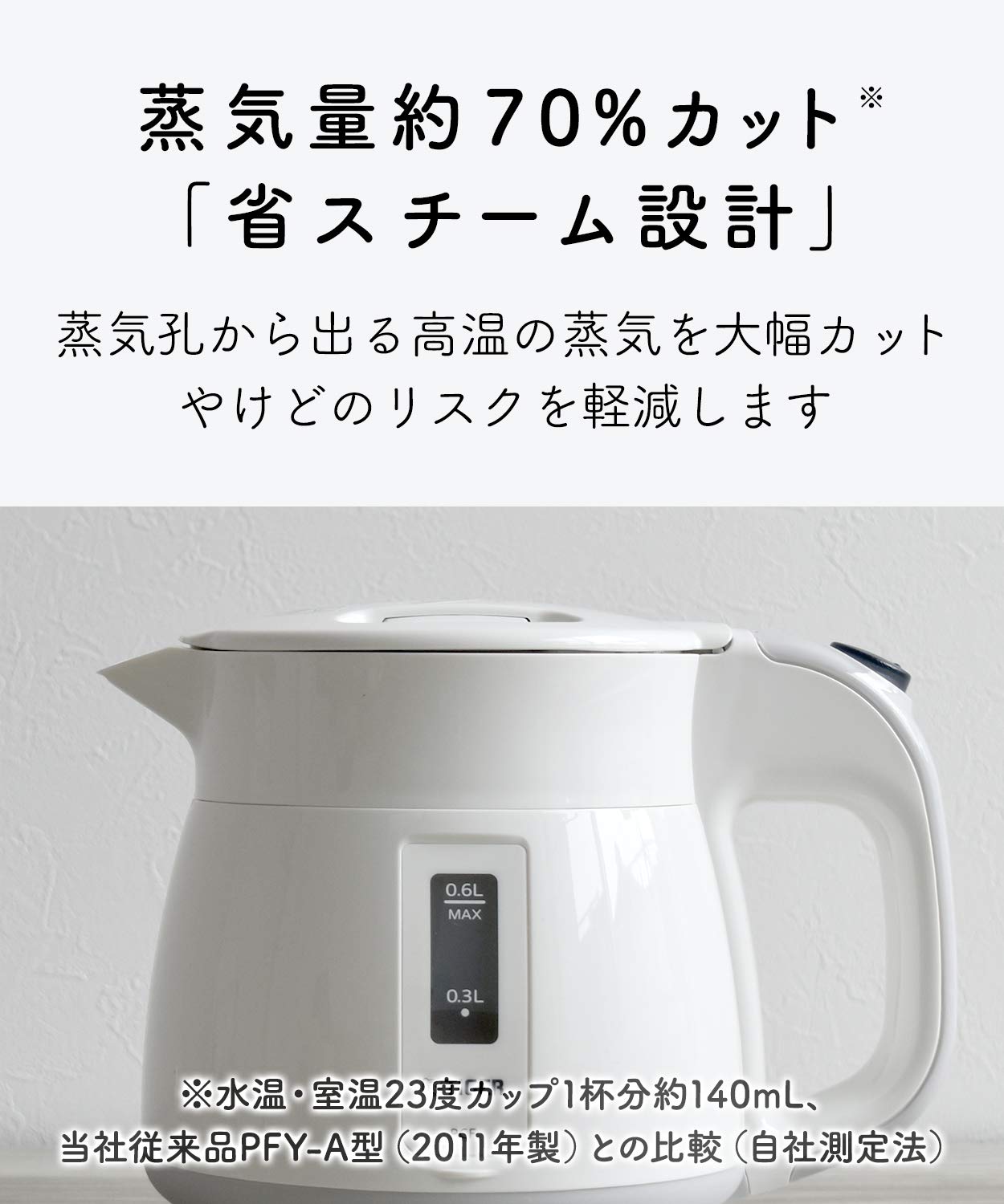 Tiger thermos electric kettle 800ml white Wakuko PCF-G080-W Tiger