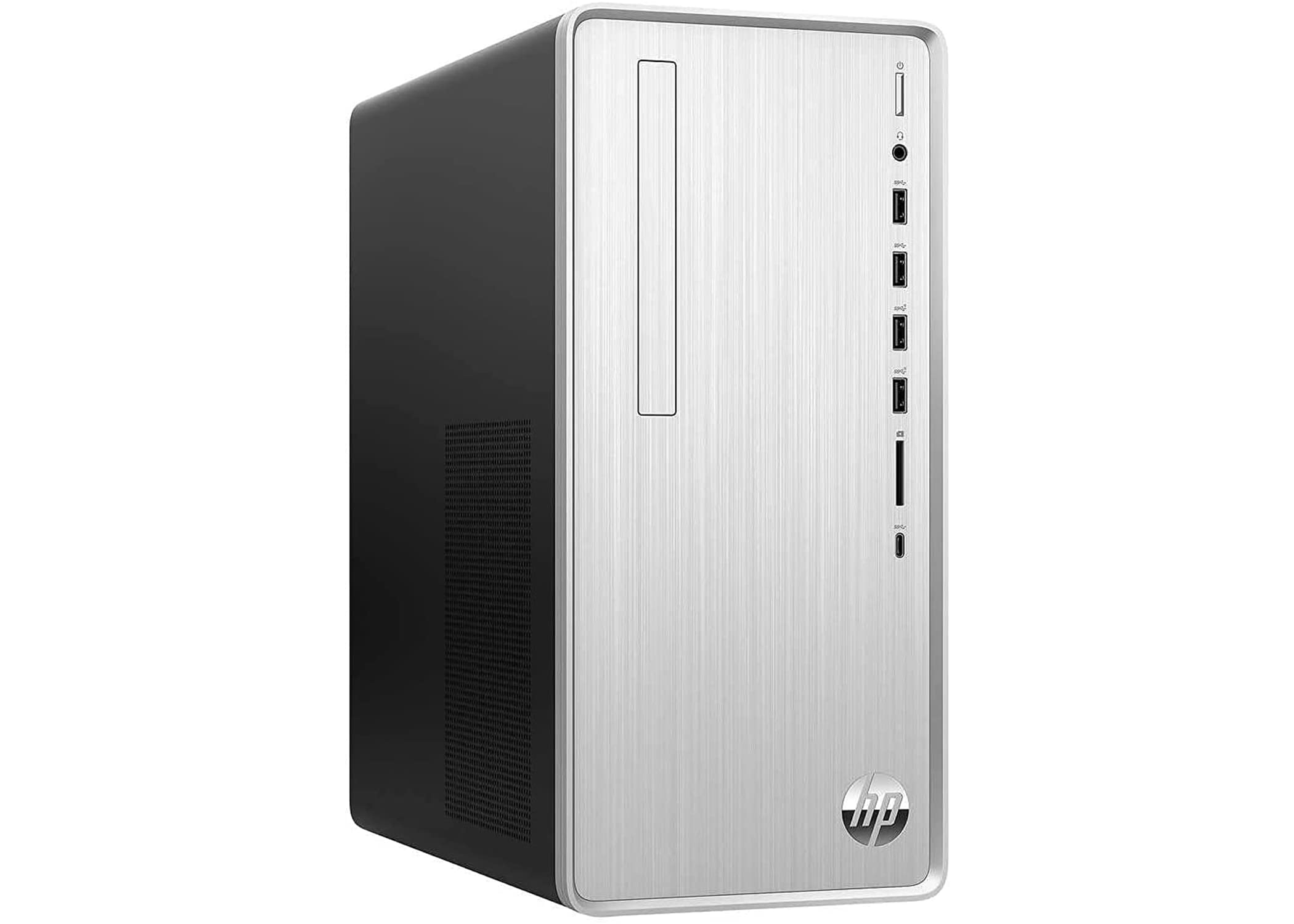 HP 2022 Newest Pavilion Desktop, AMD Ryzen 3 5300G Processor, AMD Radeon Graphics, 32GB DDR4 RAM, 1TB PCIe NVMe SSD, HDMI, VGA, USB Type-C, Wi-Fi 5, Bluetooth, Windows 11 Home, Silver