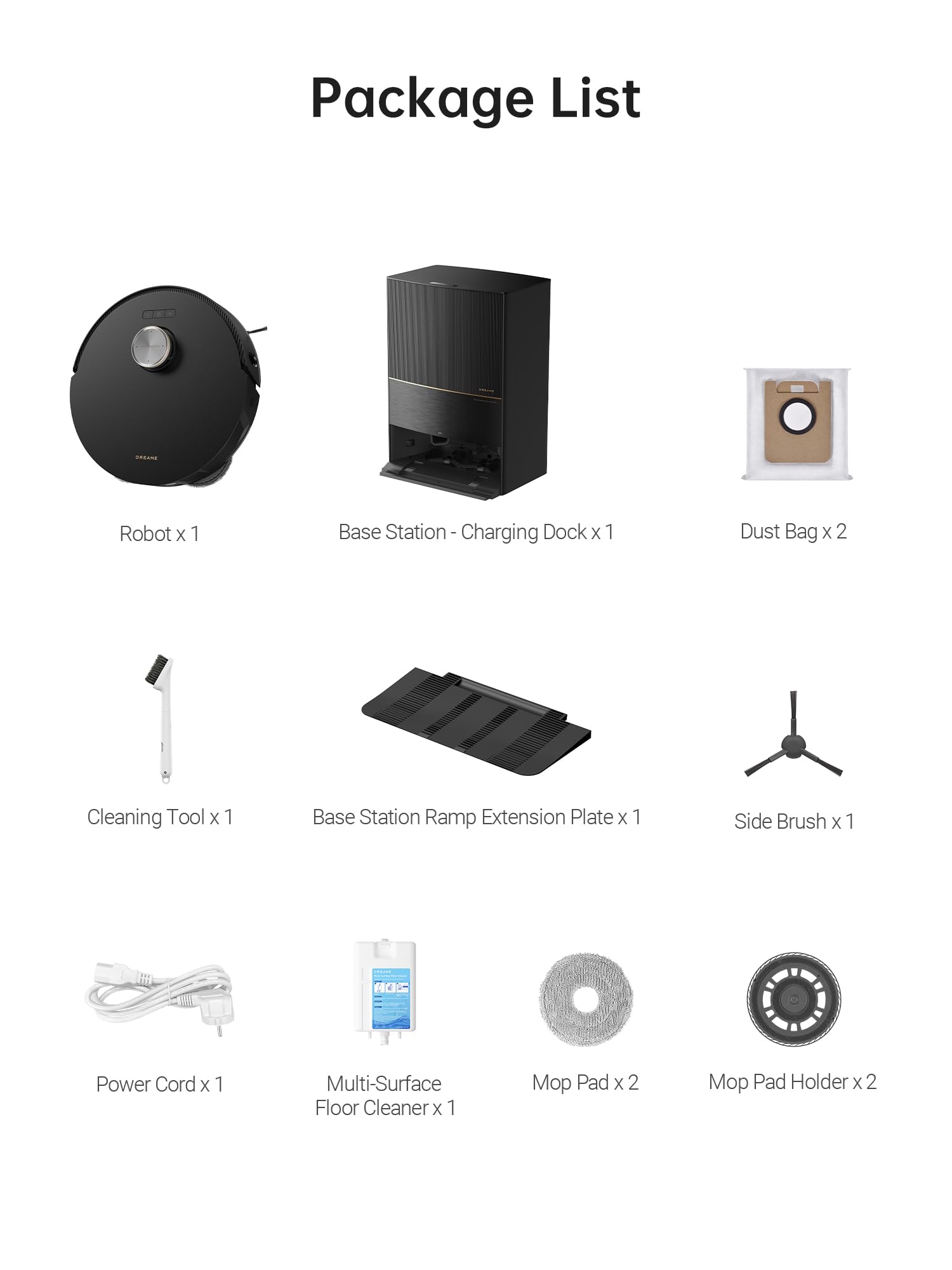 dreame L20 Ultra Robot Vacuum and Mop with Mop-Extend, Auto Mop Removal & Raising, Washing and Drying, 7000Pa Suction, Self-Emptying, Self-Refilling, AI Obstacle Avoidance