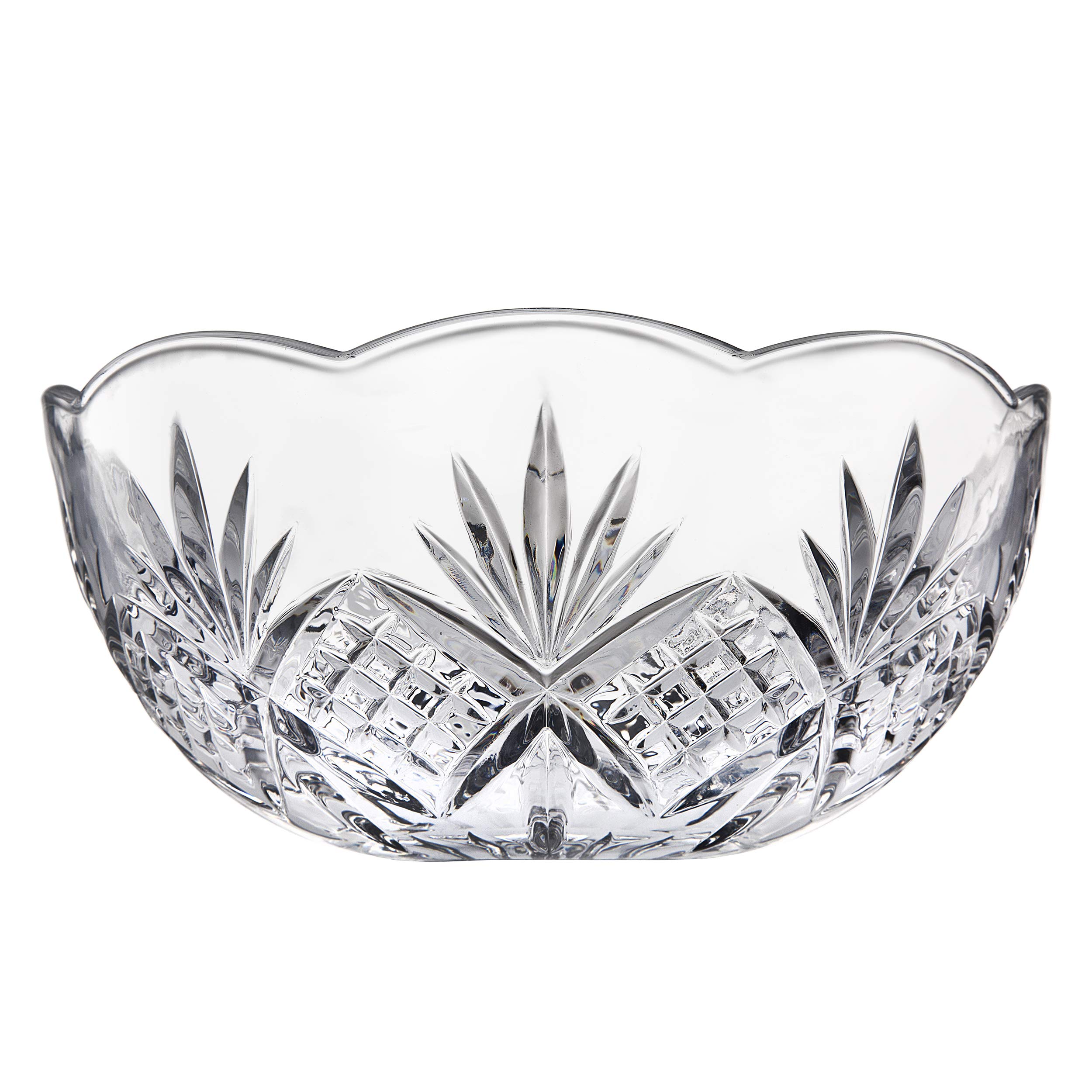 Godinger Bowl Set for Salad, Serving, Mixing, Dublin Crystal Collection - Set of 3