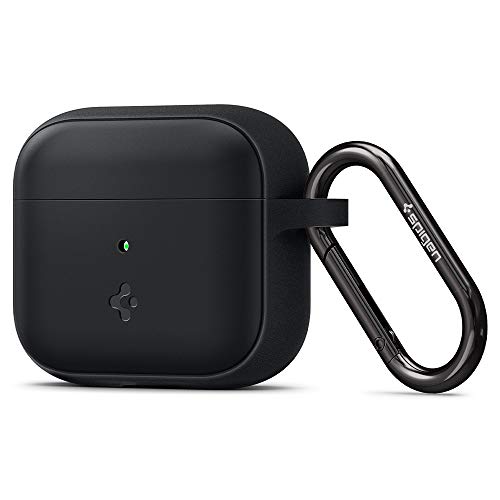 Spigen Silicone Fit Designed for Airpods 3rd Generation Case Soft Silicone Airpods 3 Case (2021) [Durable Dual Layer Protection] - Black