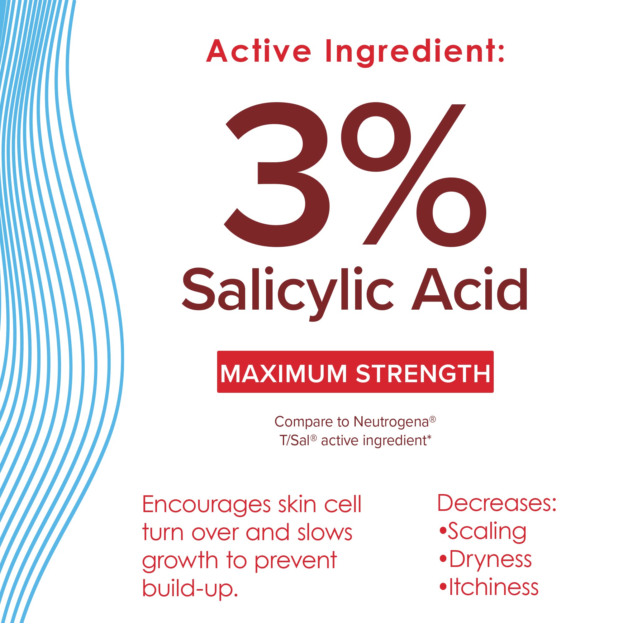 True+Real Salicylic Acid Anti-Dandruff Shampoo 3% Salicylic Acid, 4.4 Fl Oz