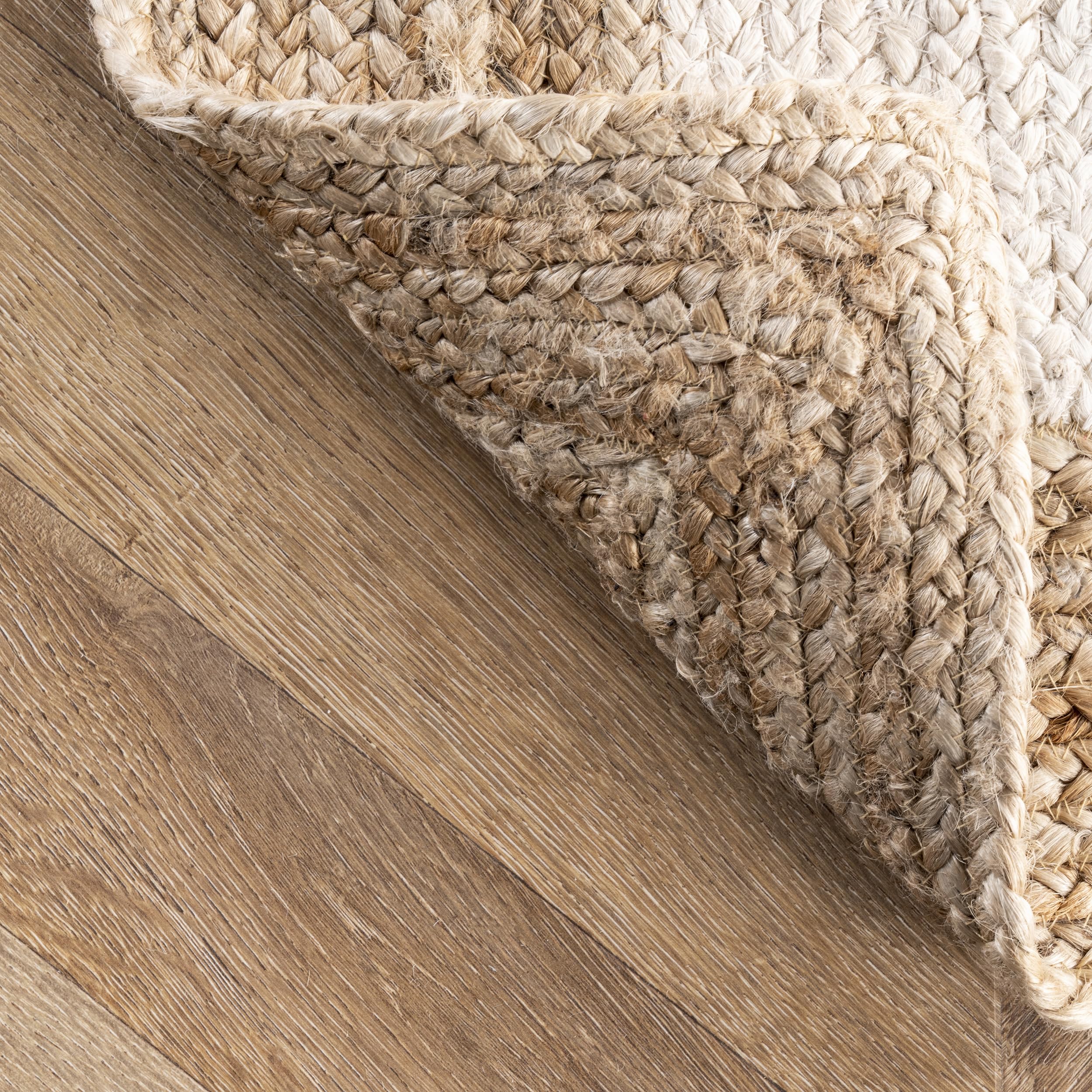 nuLOOM Eleonora Casual Jute Area Rug, 6x9, White