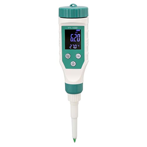Jeanoko Bluetooth PH Meter, LCD Display Digital PH Tester Wireless Connectivity IP67 Waterproof Backlit Display for Baby Food Supplement for Cosmetics