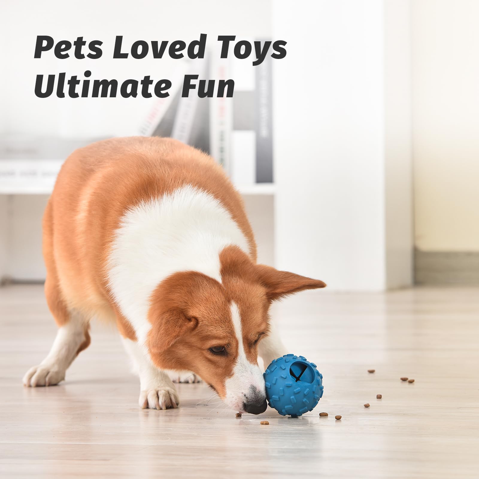 Doudele Dog Toy Balls small - Interactive and Treat Dispensing Toys for Active Dogs,Fetch Balls Extremely Durable Natural Rubber