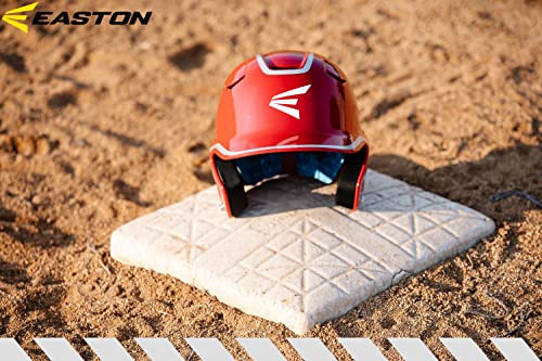 EASTON Z5 2.0 Baseball Batting Helmet, Junior, Gloss Red/Silver