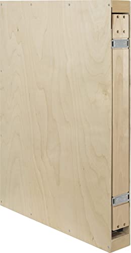 Hardware Resources 3" Dead-Space Base Cabinet Filler Pullout with No Wiggle Technology to Eliminate Rocking and Sagging. End-of-Cabinet Filler Space pullout White Birch