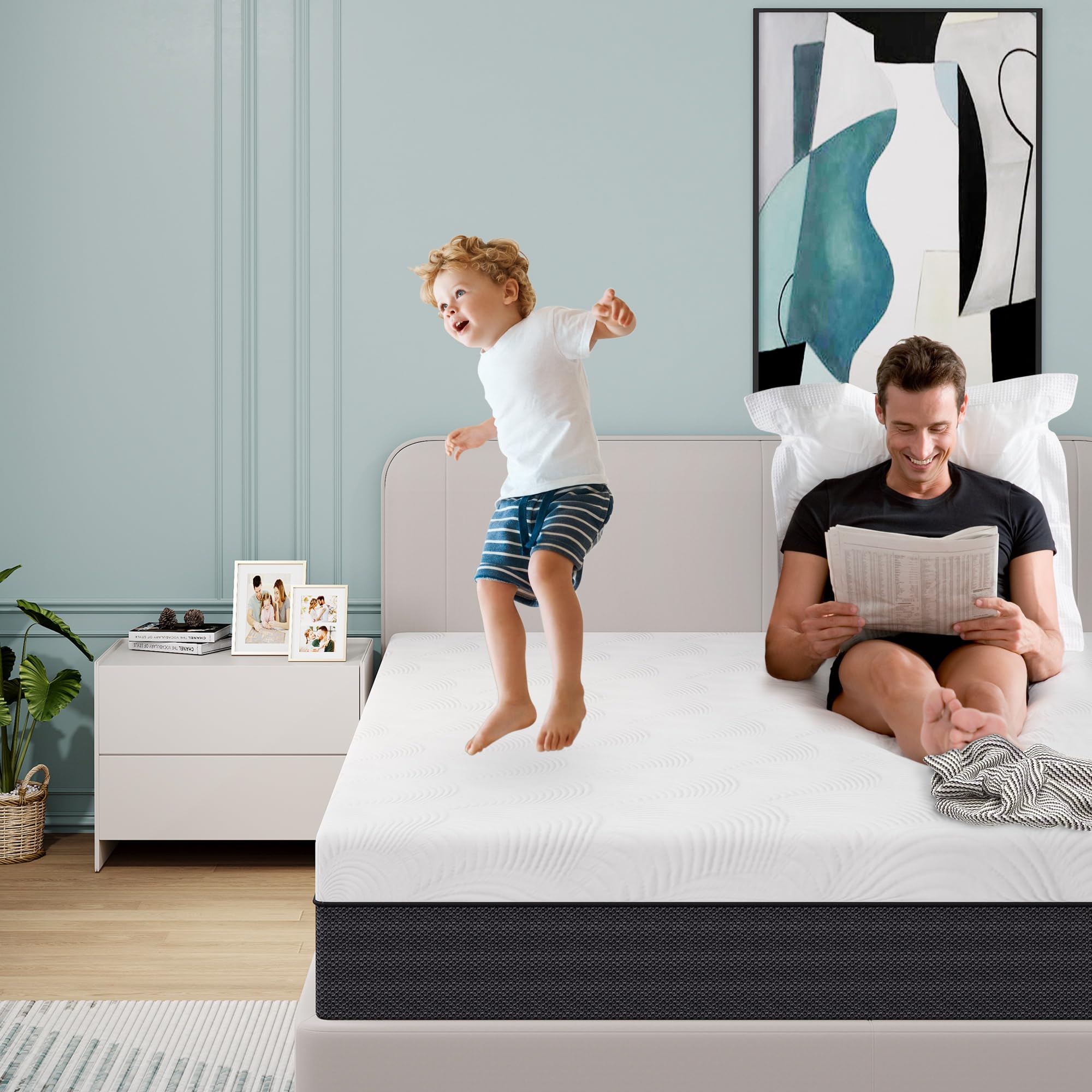JOYRIDE SLEEP Twin Size Mattress, 12 Inch Gel Memory Foam Mattress in a Box, Flippable Single Mattress with Two Firmness Preference, Pain Relieving, Motion Isolation
