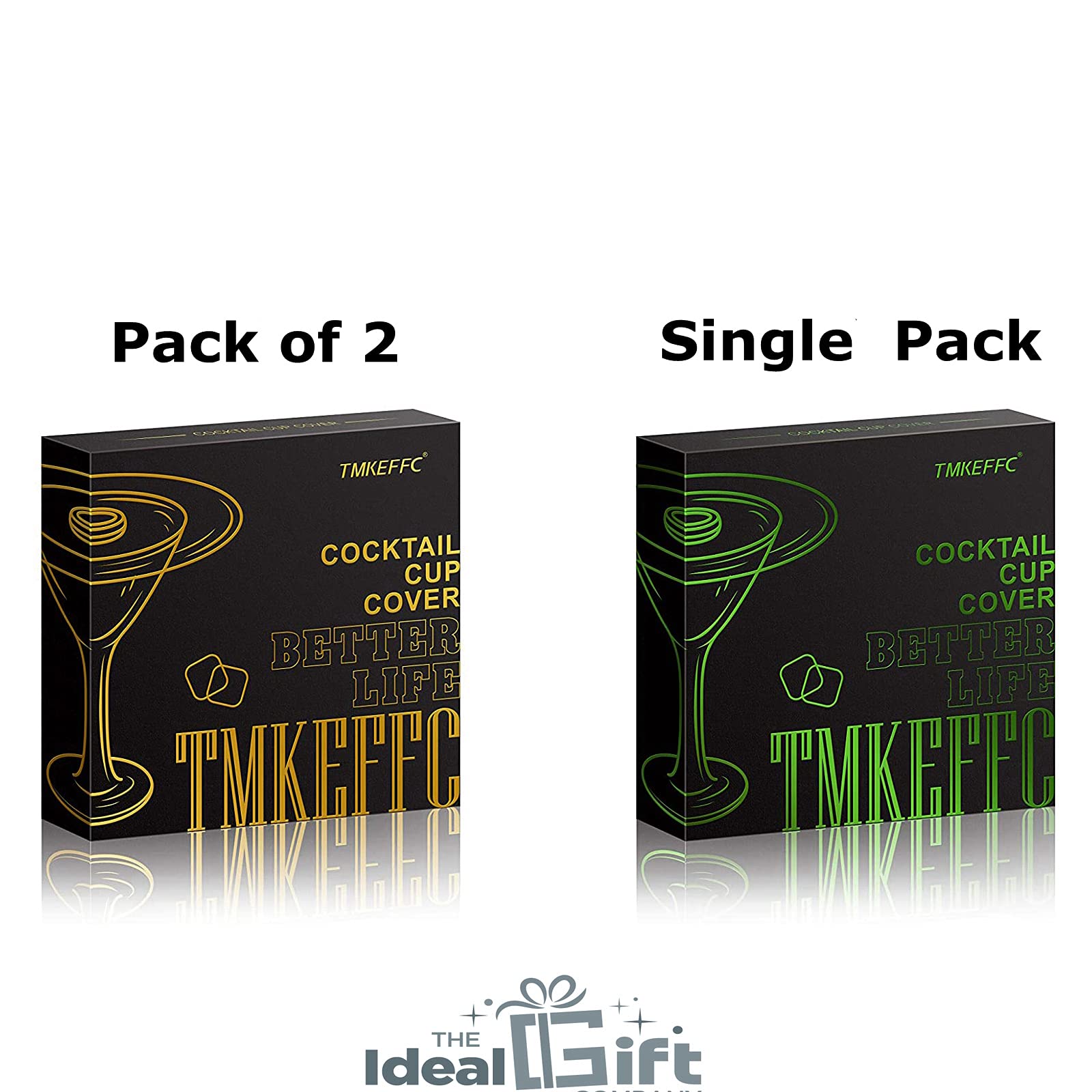 TMKEFFC Smoking Gun Cup Covers Pack of 2, Lids for Cocktail Drinks Handy Smoke Infuser Accessories, for Wine-Cups Goblet Glasses Tumblers Mugs Bowls Diameter Below 4.7"