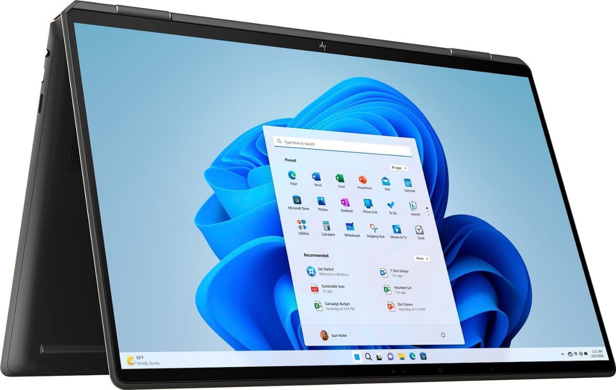 HP 2023 Spectre 16β 3K+ IPS Touch 2-in-1 Laptop 14-Core Intel i7-13700H Iris Xe Graphics 16GB DDR4 1TB NVMe SSD 2xThunderbolt4 WiFi 6E HDMI Backlit KB Fingerprint Windows 11 Pro w/Pen and RE USB