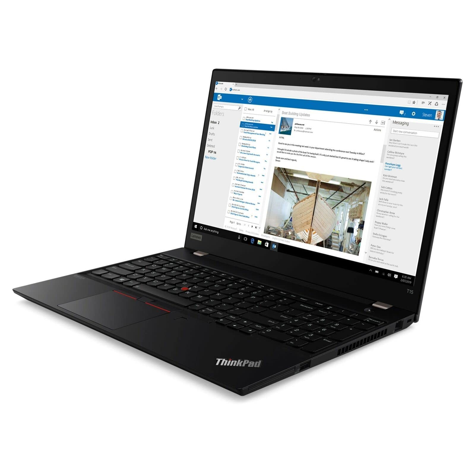 Lenovo Latest ThinkPad T15 Gen2 Business Laptop | 15" FHD IPS Display | Intel 4-Core i7-1165G7 | 40GB DDR4 2TB SSD | WiFi 6E | Thunderbolt4 | HDMI | RJ45 | Backlit KB | Fingerprint | Windows 11 Pro