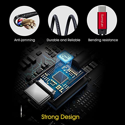 USB C to 3.5mm Headphone and Charger Adapter, 2-in-1 USB C to AUX Mic Jack with USB C PD 60W Fast Charging for Stereo, Earphones, Compatible with Galaxy S22/S21, Pixel 2/3/4 XL(Red)