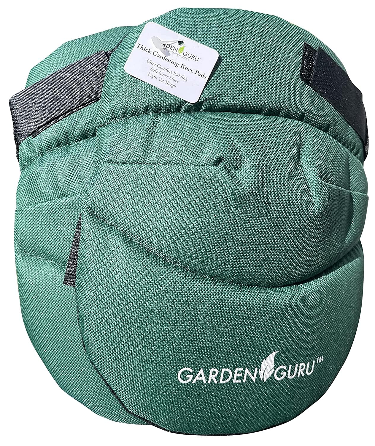 Garden Guru Cushioned Gardening Knee Pads with Adjustable Straps - Soft Inner Liner, Ultra Comfort Padding, Garden Kneelers for Yard Work, Cleaning, Household Chores, Roofing, and More