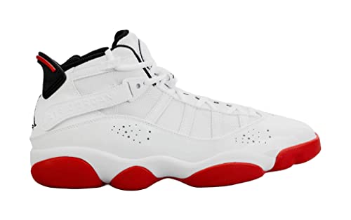 Nike Jordan Men's 6 Rings Basketball Shoes 322992-012 White/University Red