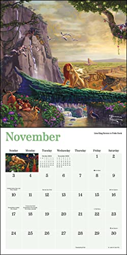 Disney Dreams Collection by Thomas Kinkade Studios: 2024 Mini Wall Calendar