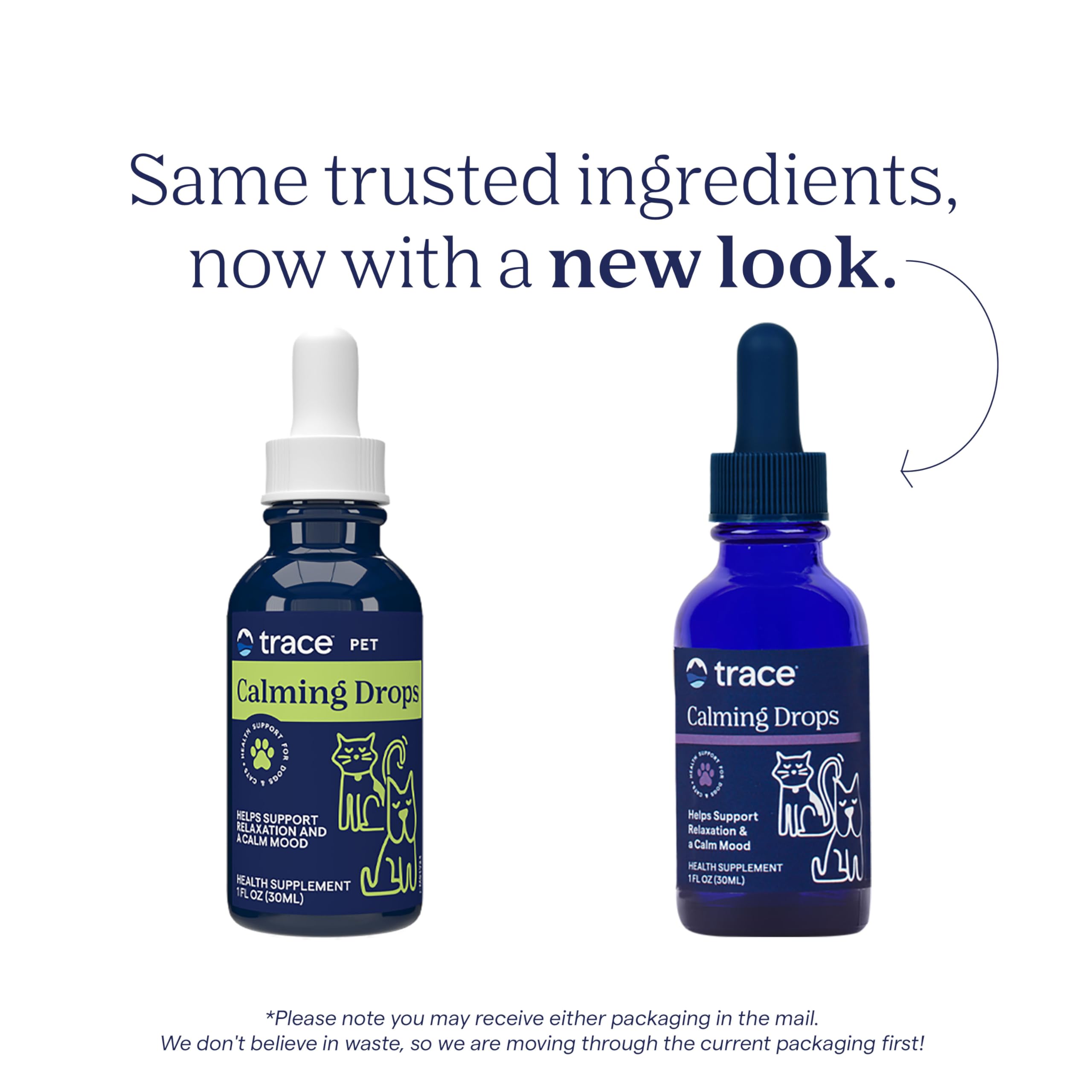 Trace Minerals Pet Calming Drops - Cat & Dog Supplement Drops for Relaxation Support - Pet Health Supplies with Magnesium from ConcenTrace - Puppy & Kitten Essentials - 1 fl oz