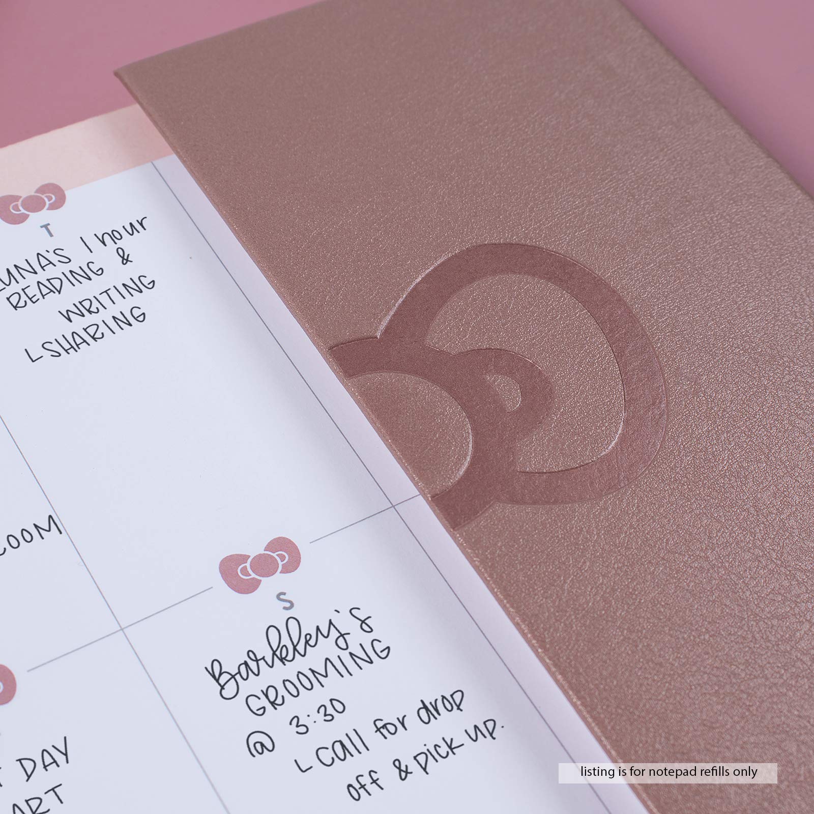 Hello Kitty x Erin Condren Padfolio Refill Notepads - 3-Pack, Includes 2 x List Pads (4" x 9") and 1 x Larger Square Pad (9" x 9"), 25 Sheets Per Pad, Ink Bleed Resistant